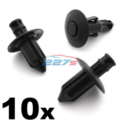 10x 8mm Honda Trim Clips for Boot linings, Upholstery & Engine Bay ...
