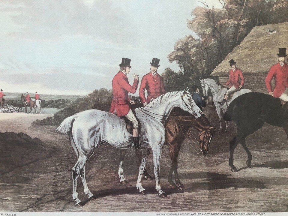 W. Shayer Painting Returning From The Hunt Art Print Matted Framed 31 ...