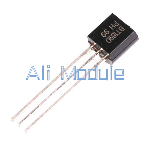 100Pcs Unidirectional thyristor BT169D BT169 Logic Level TO-92 400V 0 ...