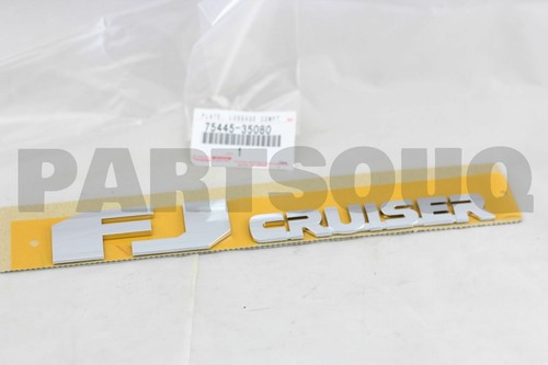 7544535080 Genuine Toyota PLATE, BACK DOOR NAME, NO.1 75445-35080 | eBay