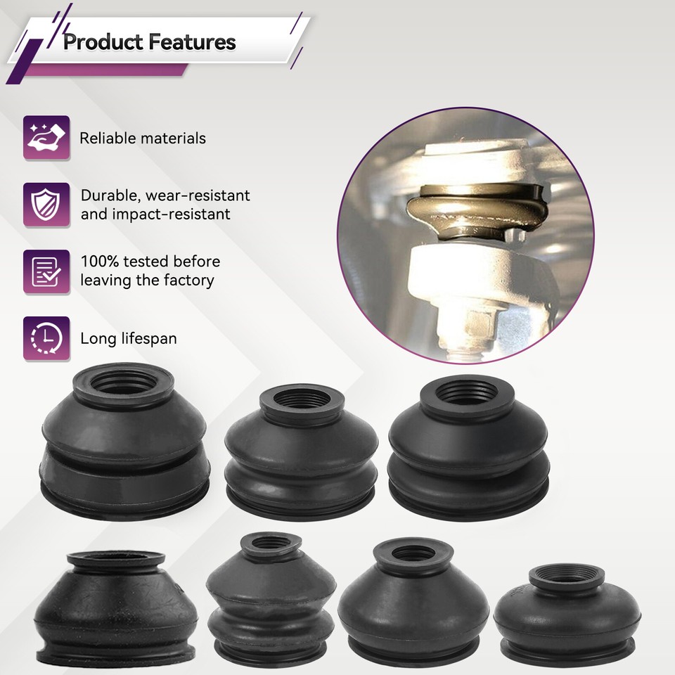 Universal 14x Rubber Ball Joint Dust Boot Cover Tie Rod End Set /Kit ...