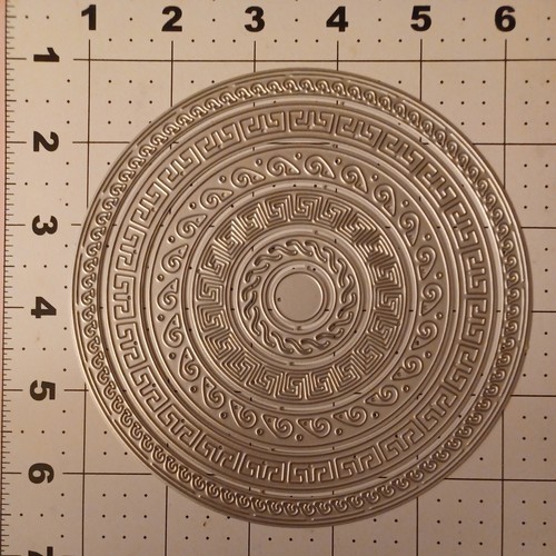 Universal Thin Metal Die Cut Tool Roman circle design Venice Greek ...