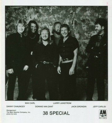 38 Special- Max Carl,Larry Junstrom,Jeff Carlisi 1989 rock promo press ...