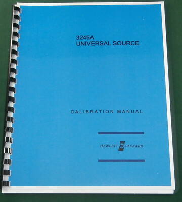 Manuals & Books - Hp 3245A