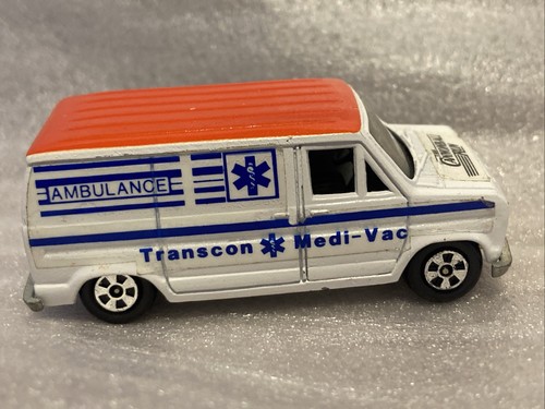 ERTL The Cannonball Run Ford Van Ambulance Toy 1/64 made in Hong Kong ...