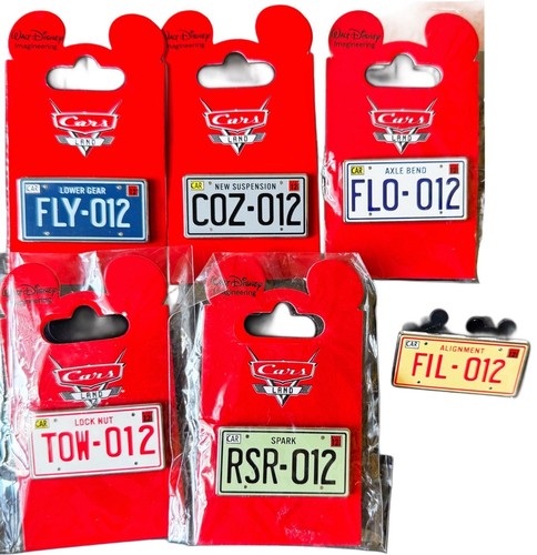 Lot of 6 Disney WDI Pins LE 200 Cars Land License Plates DCA DLR | eBay
