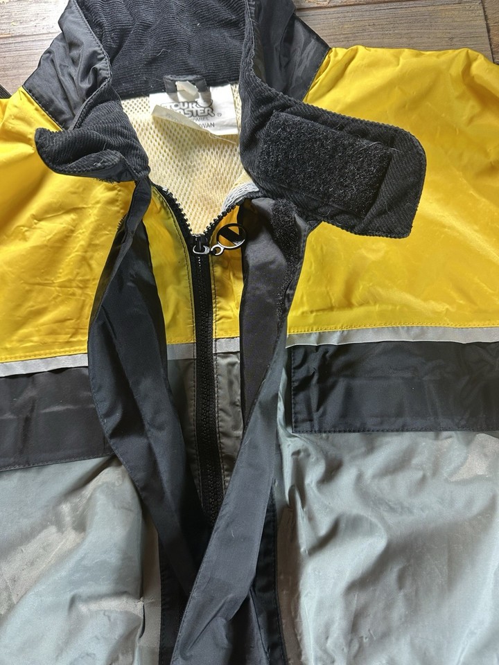 Tour Master Mens Lg Motorcycle Riding Rain Biker Jacket High Vis ...