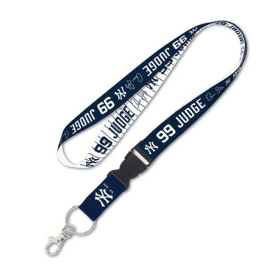 AARON JUDGE NEW YORK YANKEES KEY CHAIN LANYARD DETACHABLE BUCKLE 1" W ...