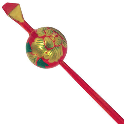 Japanese Kanzashi Ornament Hairpin Geisha Kimono Red Lacquer Peony Hair ...