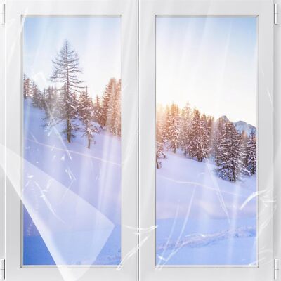 Window Insulation Kit for Winter- 62 × 236 Inch Thicken Indoor 10 ...