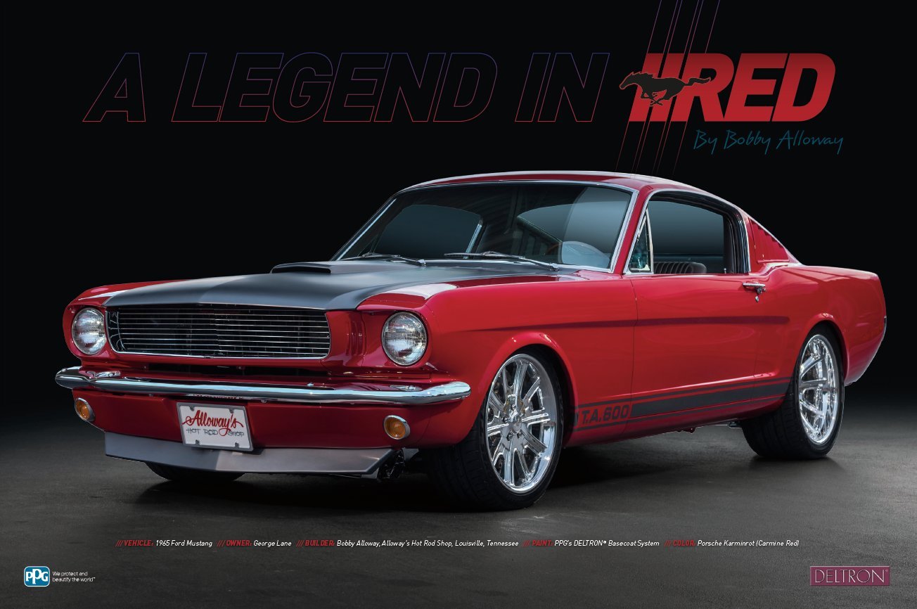 PPG APPOSBA18 Deltron Bobby Alloway Mustang Legend In Red Full Color ...