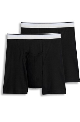 Jockey Underwear Pouch Boxer Brief - 2 Pack 1146 / Black Mens Size 2XL ...