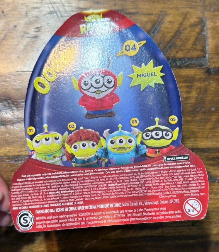 DISNEY PIXAR REMIX Toy Story ALIEN - MIGUEL 3" NEW #04 Mattel | eBay