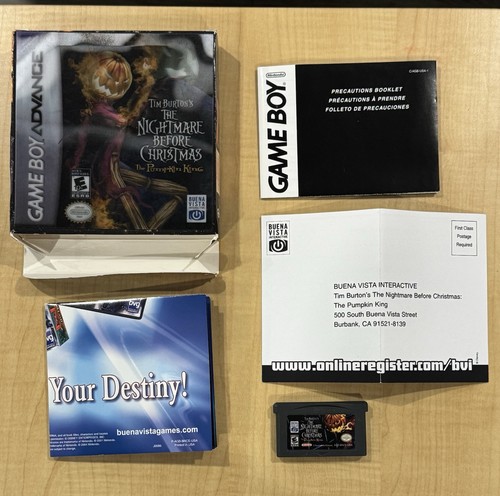Tim Burton's The Nightmare Before Christmas: The Pumpkin King GBA (CIB ...