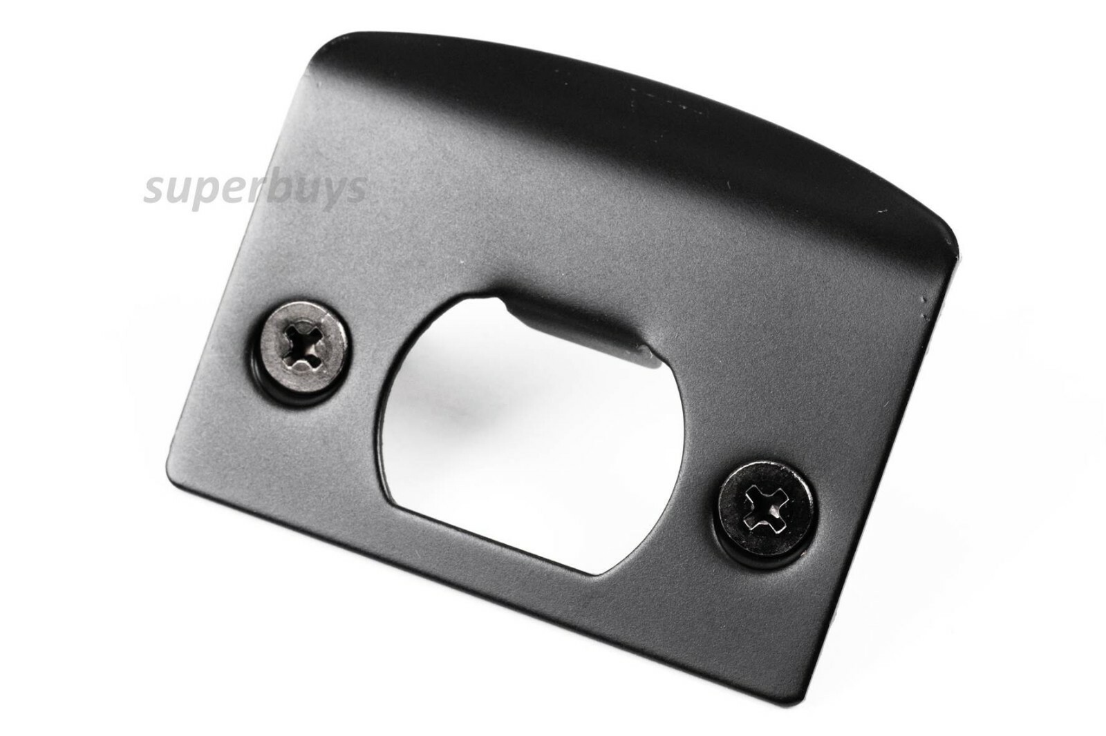 Black Door Lock Latch Striker Strike Striking Plate Pad Bolt Jamb D Set ...