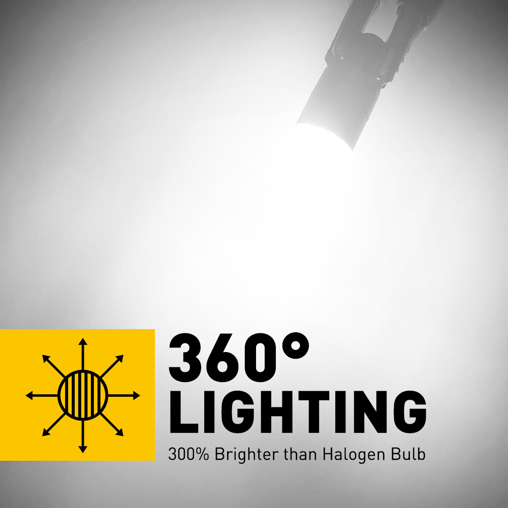 4x CANBUS 2smd Error Free T10 194 168 Wedge Interior LED Light Bulbs ...