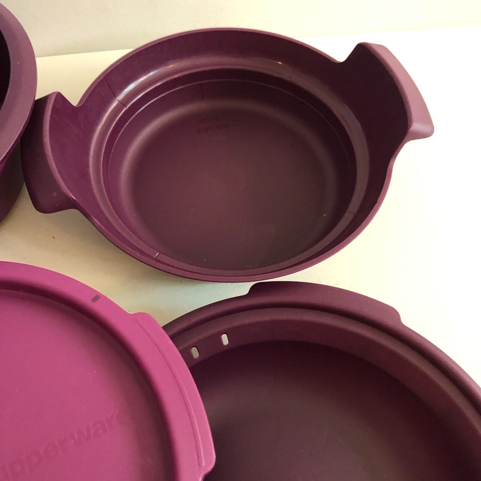 Tupperware Purple 4 Pc Smart Steamer Microwave Cooker Set Healthy ...