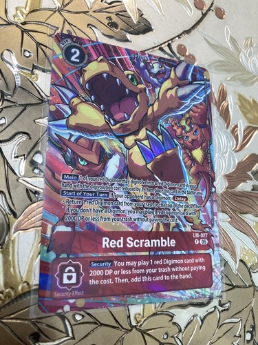 Digimon Card Game Red Scramble Alternate Art Foil LM-027 Promo St-20 Starter | eBay