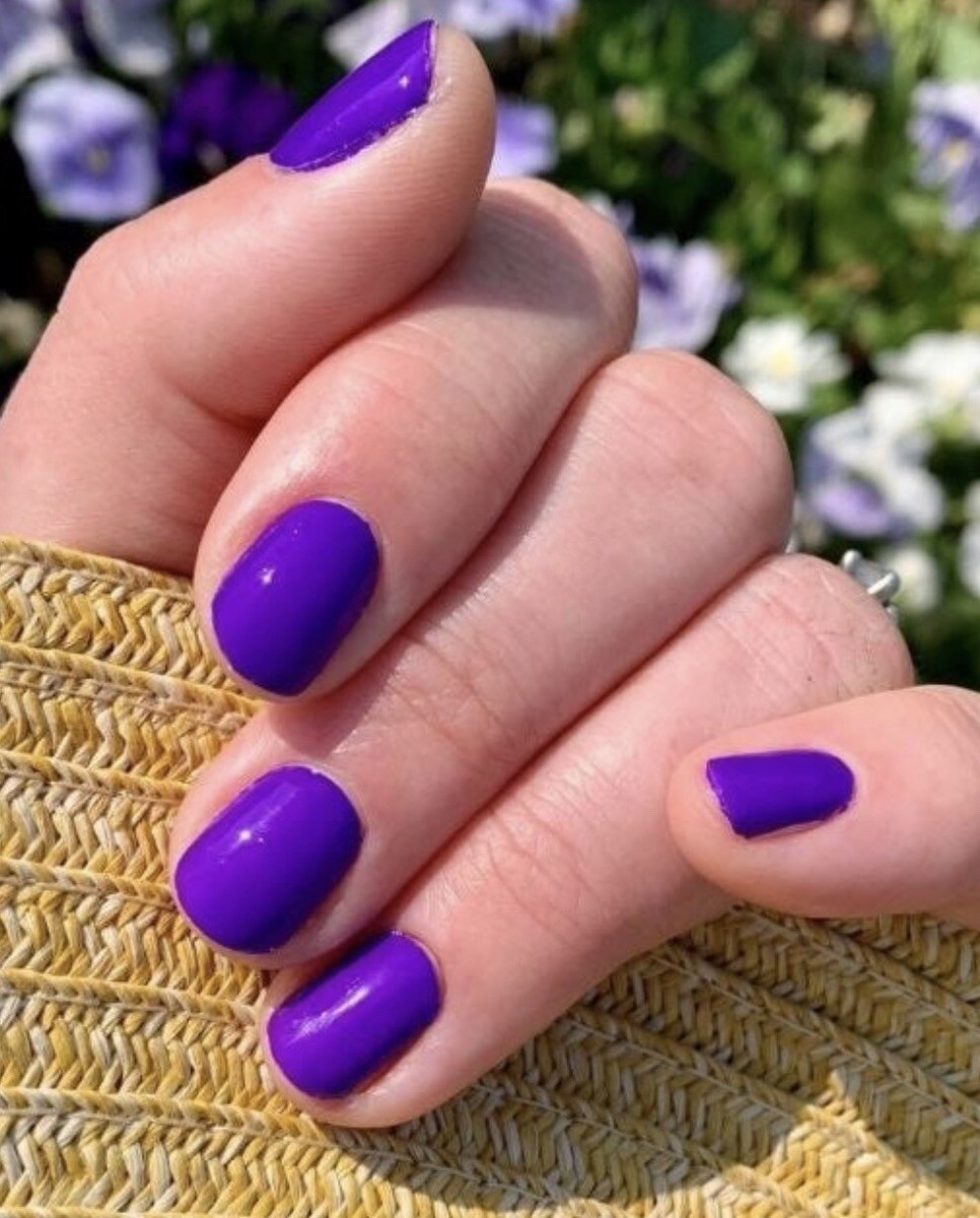 Neon Purple Nail Polish DND Nail Lacquer And Gel Polish, 507, Neon