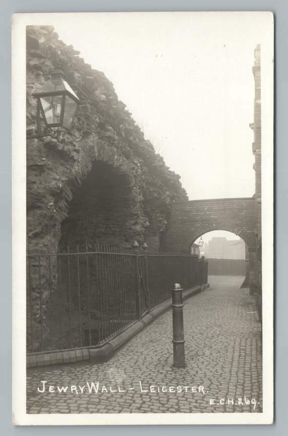 Jewry Wall LEICESTER England RPPC Antique Real Photo Roman Ruins ~1910s ...
