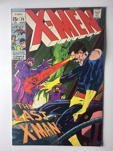 The X-Men #59 (Marvel Comics August 1969) VG-Fine | eBay