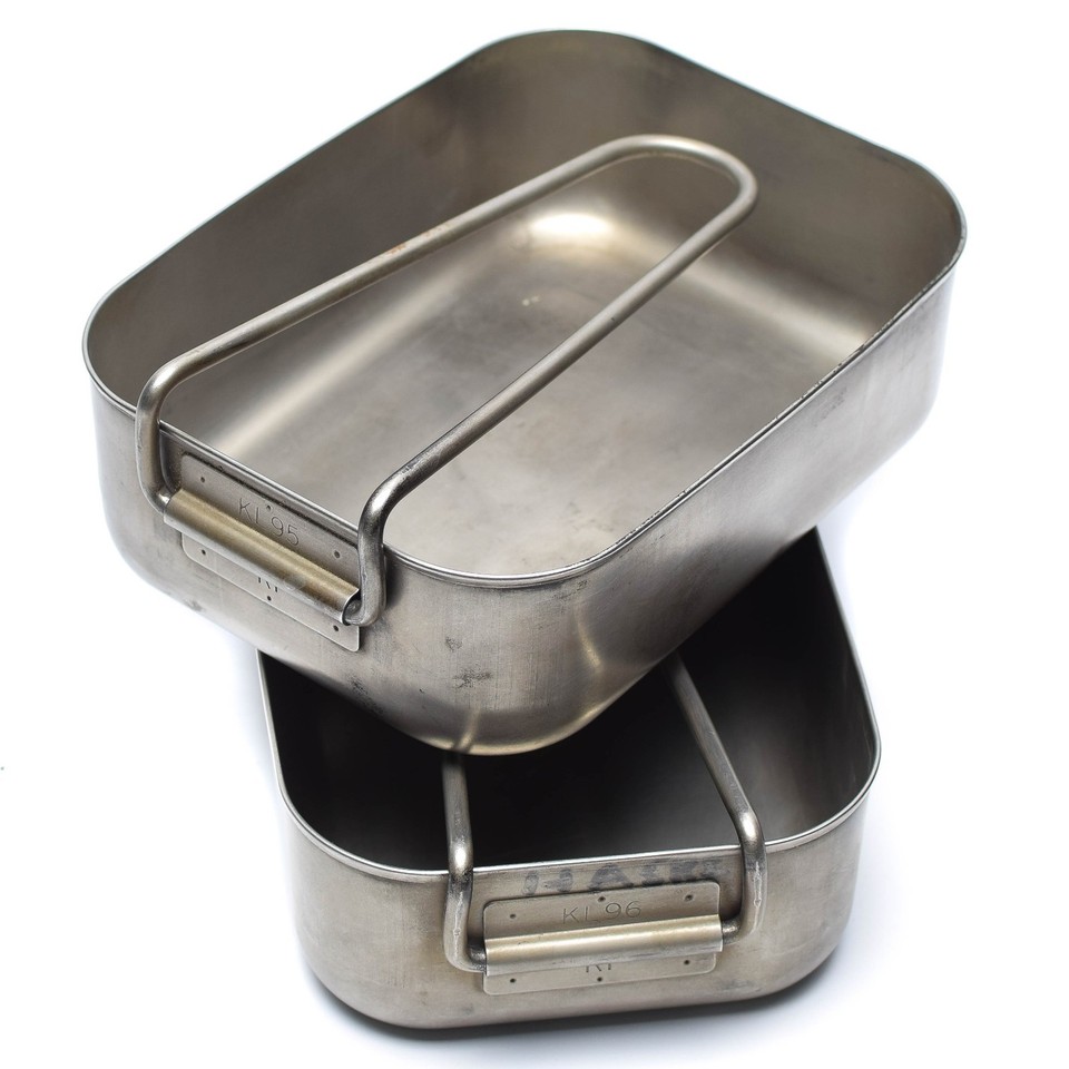 Original Dutch Army stainless steel Mess tins mess kit Cooker Military ...