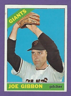 1966 Topps - #457 Joe Gibbon - San Francisco Giants - Ex CENTERED (rj ...
