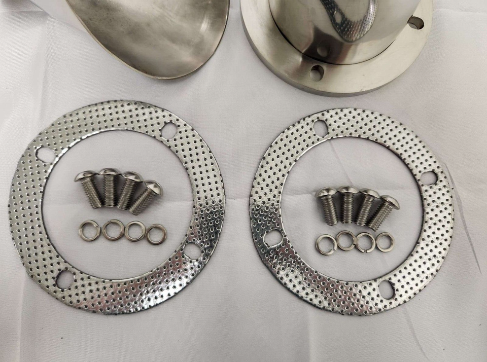 3.5" Lake Style Lakester Exhaust Header 3.5 Inch Turn-Outs Stainless ...