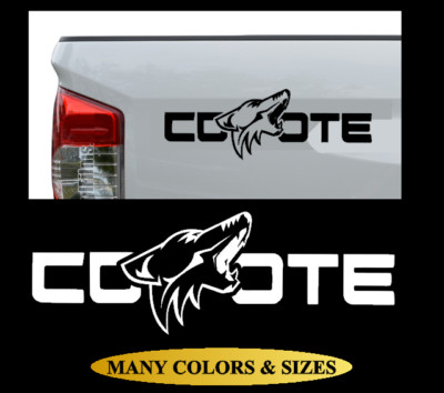 2X COYOTE Side Rear Bed Vinyl Decal Sticker Truck Car Fits Ford F150 ...