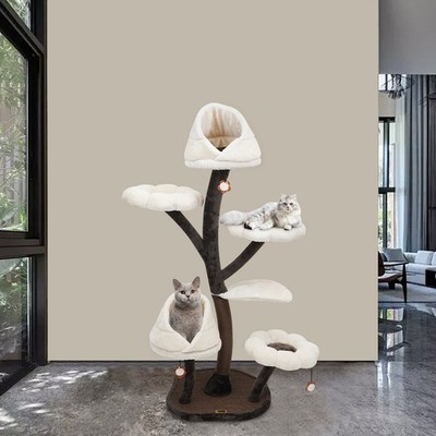 6-Tier Large Cat Tree Tower for Indoor Cats Condo Scratching Post Pet ...
