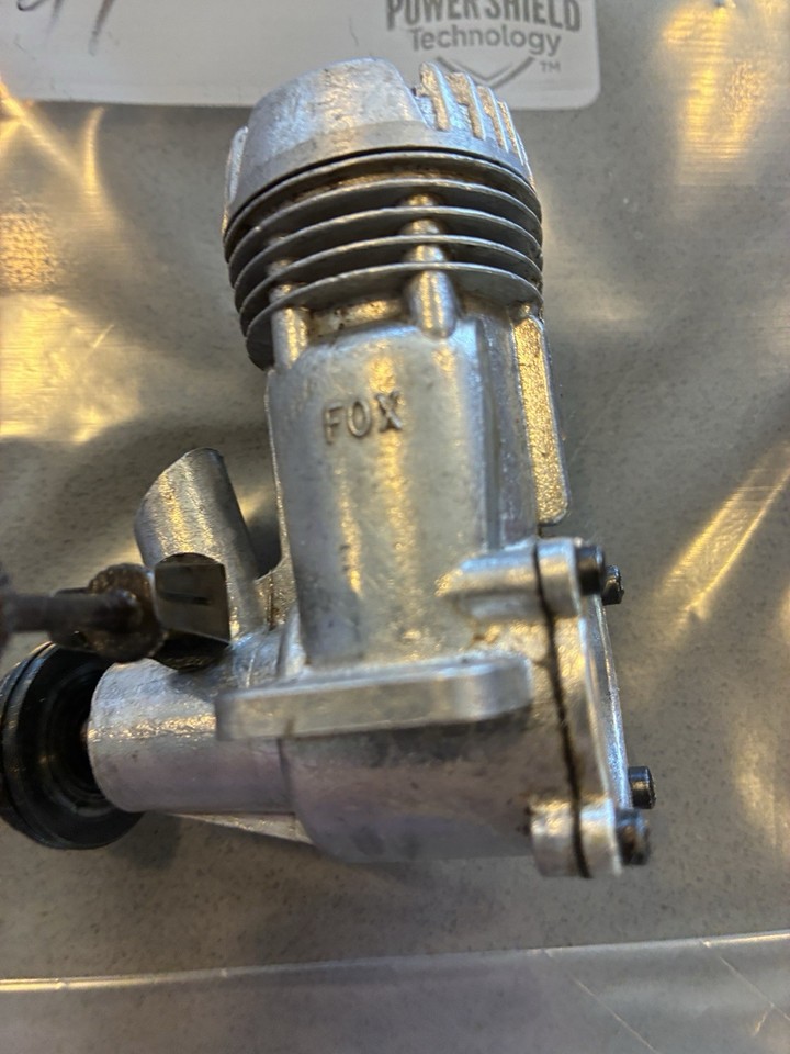 91. Fox 35 (?) Control Line Stunt Engine For R/C Balsa Model Airplane ...