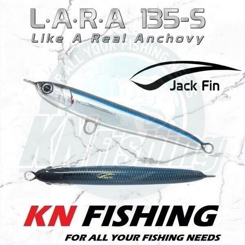 JACK FIN LARA 135S Spinning Hand Made Lure Tuna Kingfish GT Fishing ...