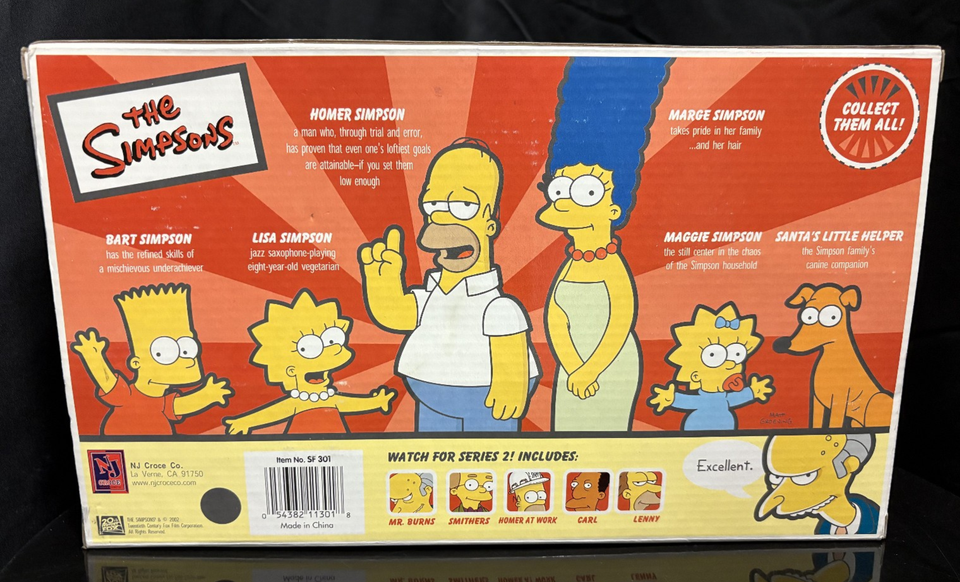 2002 New Vintage The Simpsons - Family Boxed Set - NJ Croce Figures | eBay