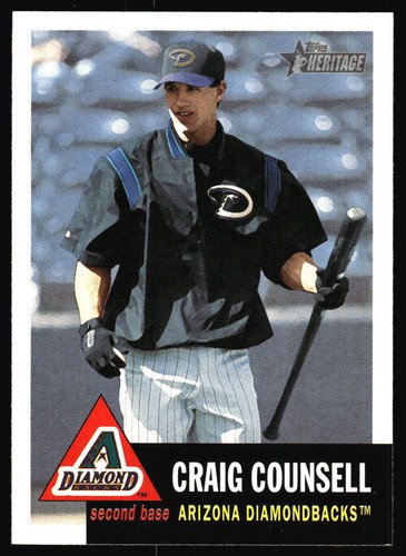 2002 Topps Heritage Craig Counsell #195 Arizona Diamondbacks | eBay