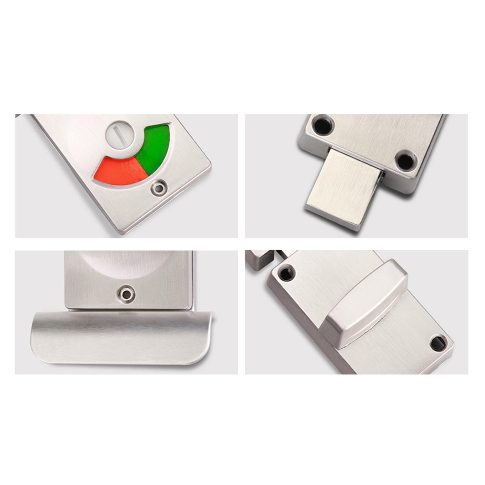 Partition Door Lock Latch Green and Red Indicator Lock for Restroom ...