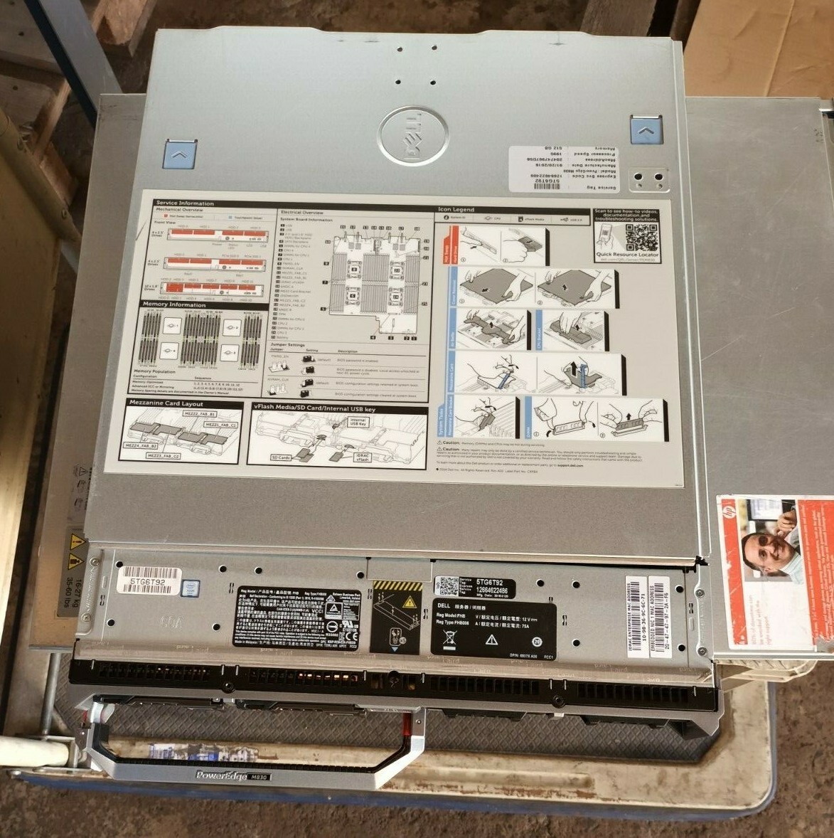 Dell M830 Blade w 4 xCPU E5-4620 v3 2.0GHZ 10C 256GB RAM 2x300GB 15K ...