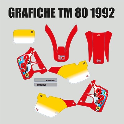 Kit grafiche Tm 80 1992 (replica) | eBay