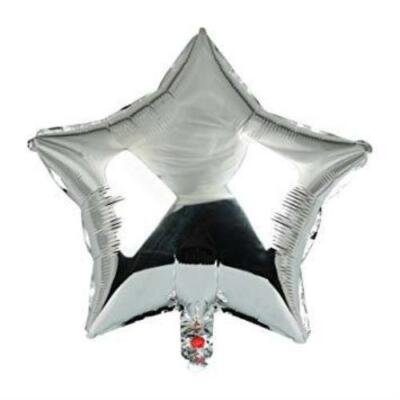 5x Silver Star Foil Balloons 18" Helium Party Wedding Birthday Decor AU ...