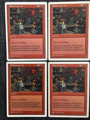4 M-NM Shatterstorm - Red Fifth 5th Edition Mtg Magic Uncommon | eBay