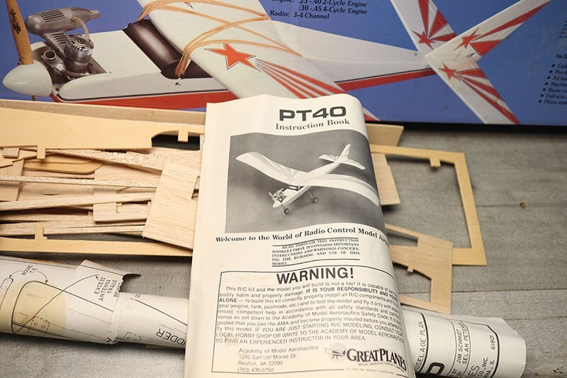 ⭐Great Planes PT-40 Trainer RC Airplane Spare Parts, Instructions, and ...