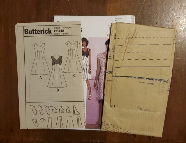 Butterick 6448 Misses Plus Size Dress Fit Flared 14 22 Uncut SEWING ...