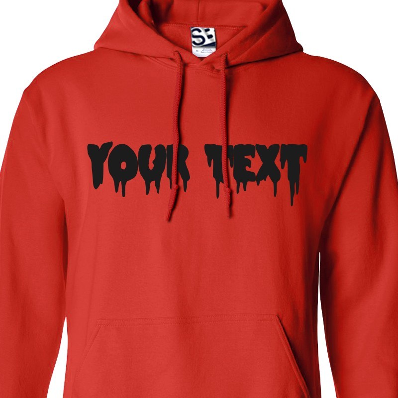 Custom Creep HOODIE Personalize Scary Halloween Blood Drip Sweatshirt ...