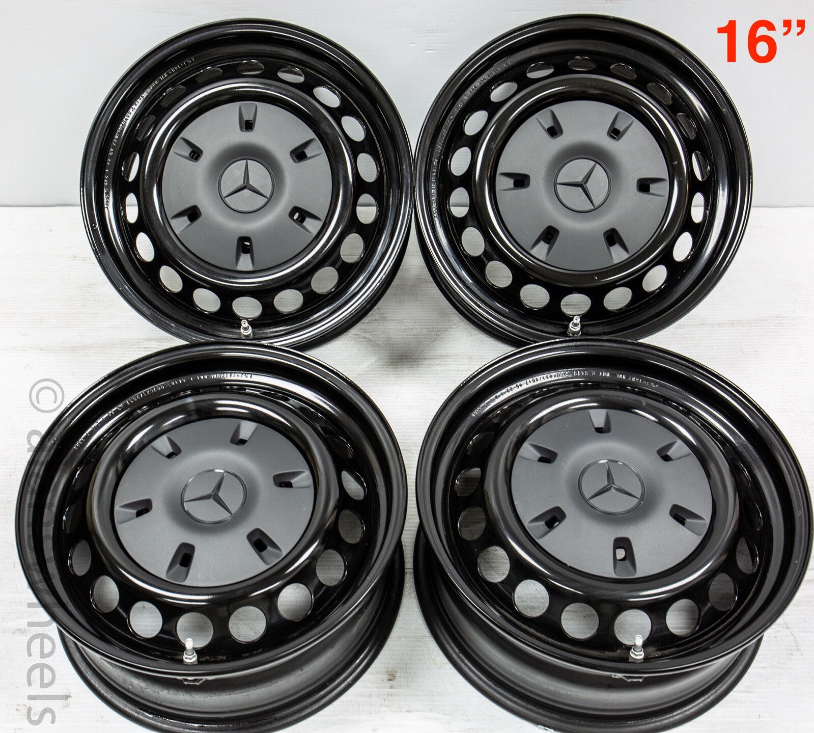 4 Takeoffs Mercedes 2500 Sprinter Van Factory OEM 16” Steel Wheels Rims ...
