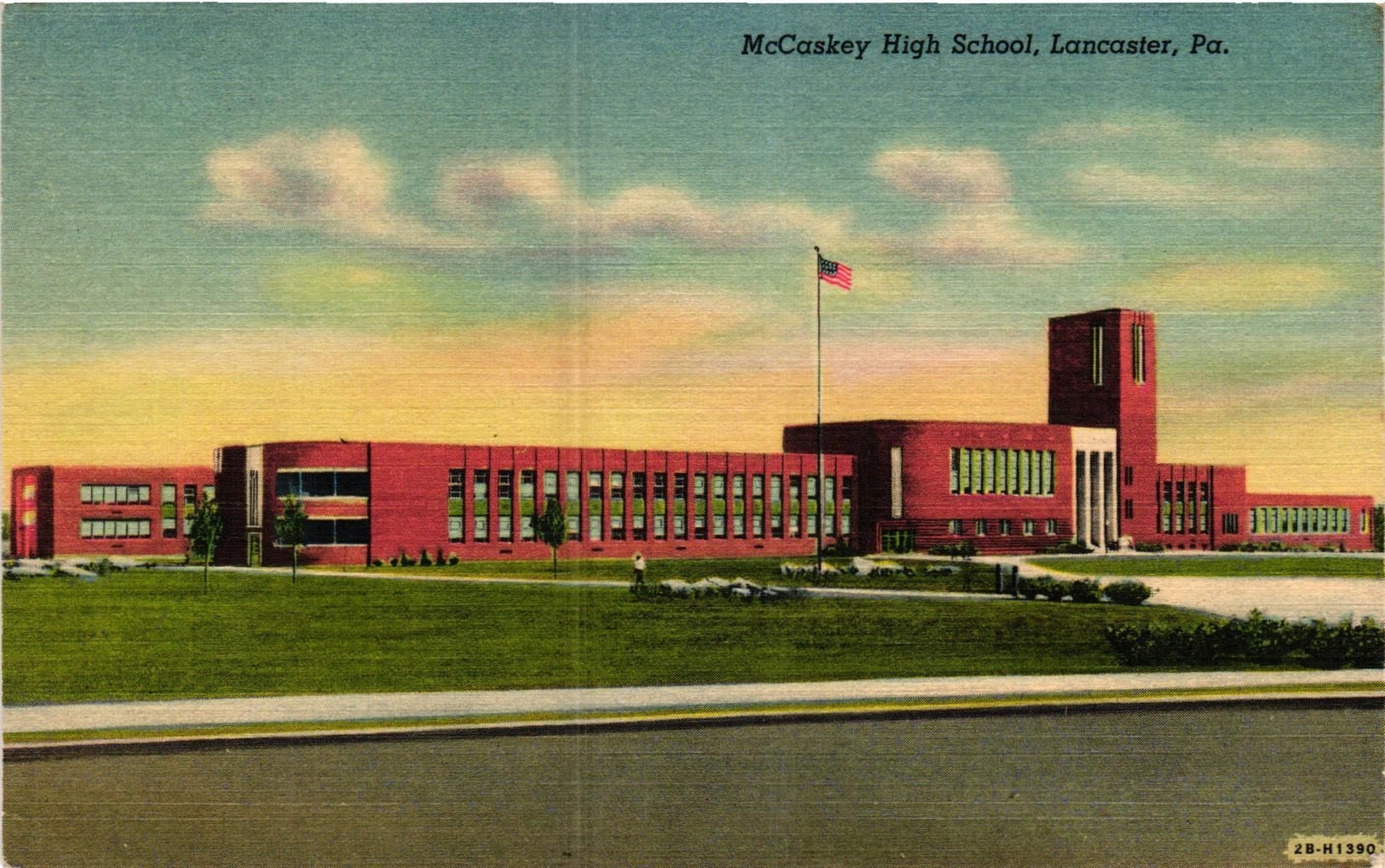 Vintage Postcard- H1390. MCCASKEY HIGH SCHOOL, LANCASTER PA. UnPost ...