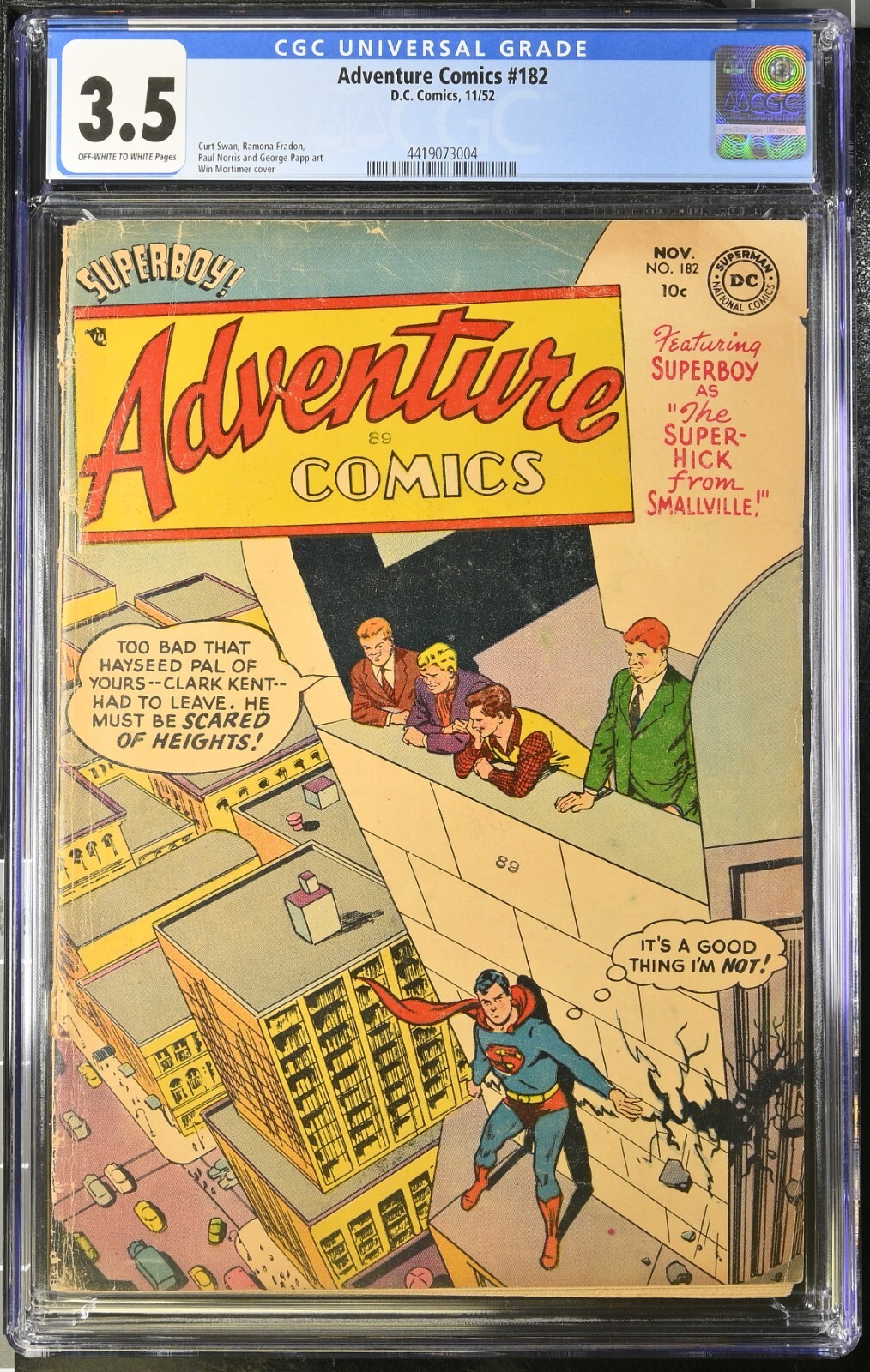Adventure Comics #182 Superboy DC Comics 1952 CGC 3.5 | eBay