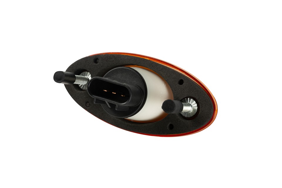 2Pcs Hood Marker Light Amber Side Lamp with Blub Fit For Peterbilt ...