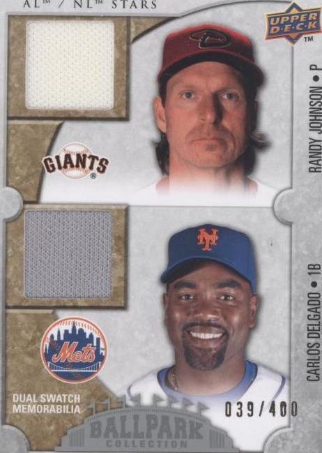 2009 Upper Deck Ballpark Collection - AL/NL Stars Dual Swatch ...