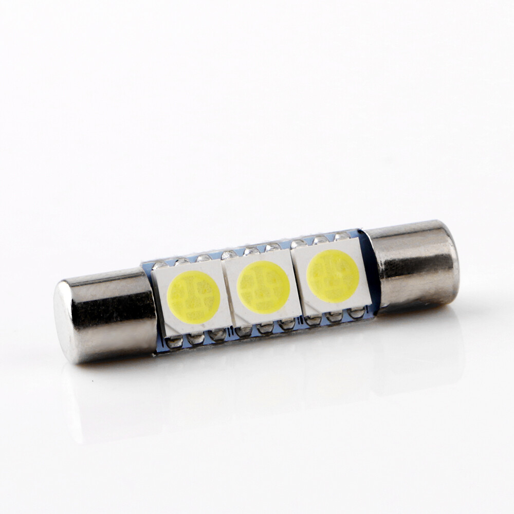 500Pcs 28mm T6 6614F 6641 Fuse Style Bulbs Visor Vanity Mirror LED ...