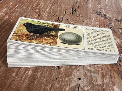 Typhoo Tea Cards Full Set of 25 - British Birds And Their Eggs 1936 | eBay