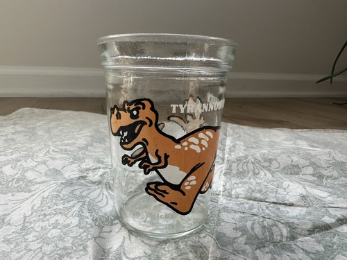 Vintage Welch's Jelly Jar Juice Glass Tyrannosaurus Rex T-Rex 1988 ...
